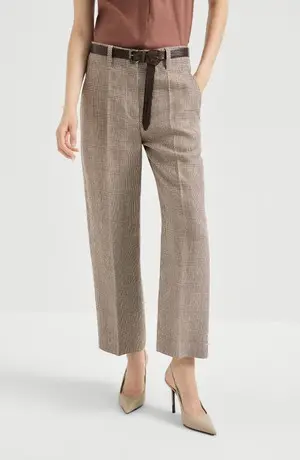 Brunello Cucinelli Square Cigarette Trousers
