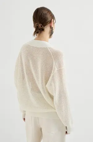 Brunello Cucinelli Cashmere Net Sweater - Panama
