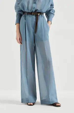 Brunello Cucinelli Textured Pants For Women