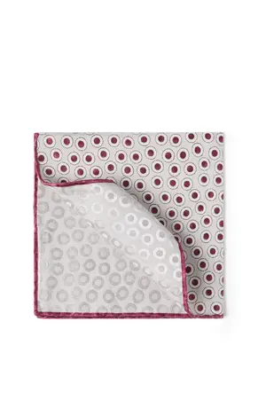 Brunello Cucinelli Spotted Pocket Square Cherry
