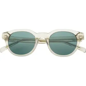 FREYRS EYEWEAR Cameron Round Frame Sunglasses - Crystal Gray