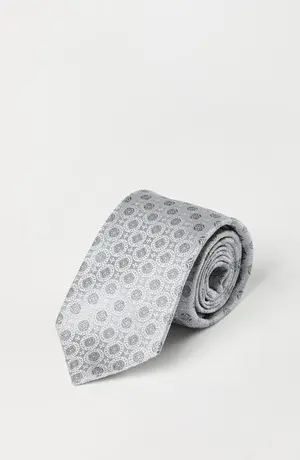 Brunello Cucinelli Silk Neck Tie - Light Grey