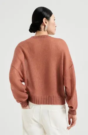 Brunello Cucinelli Mohair And Wool Sweater - Orange