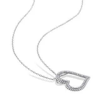 JULIANNA B. Diamond Heart Pendant Necklace