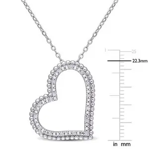 JULIANNA B. Diamond Heart Pendant Necklace