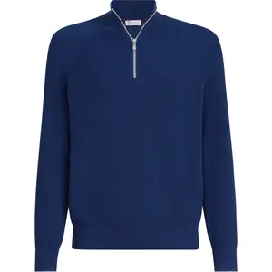 Men's Brunello Cucinelli Blue Sweaters