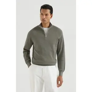 Brunello Cucinelli Cotton Sweater - Khaki