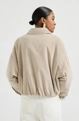 Brunello Cucinelli Corduroy Shirt Jacket - Beige