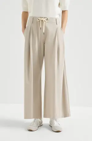 Brunello Cucinelli Couture Interlock Trousers - Beige