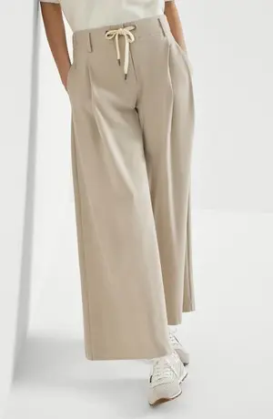 Brunello Cucinelli Couture Interlock Trousers - Beige