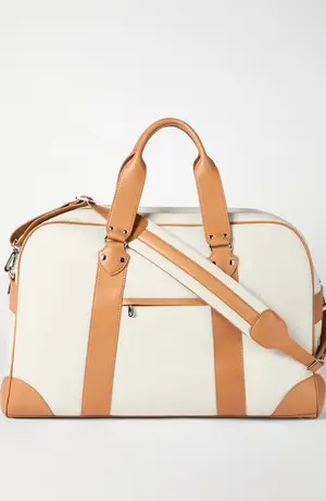 Brunello Cucinelli Grained Calfskin Street Bag - Ivory