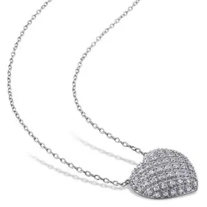 JULIANNA B. Diamond Clustered Heart Necklace
