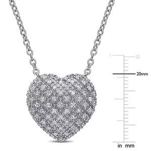 JULIANNA B. Diamond Clustered Heart Necklace