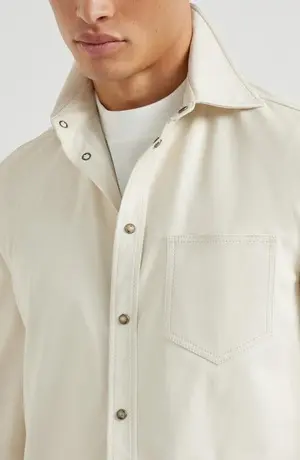 Brunello Cucinelli Calfskin Overshirt
