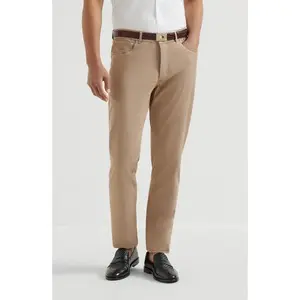 Brunello Cucinelli Comfort Gabardine Trousers - Biscuit