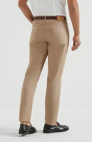 Brunello Cucinelli Comfort Gabardine Trousers - Biscuit