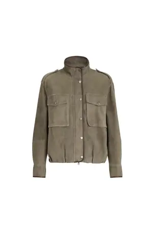 Brunello Cucinelli Suede Outerwear - Green