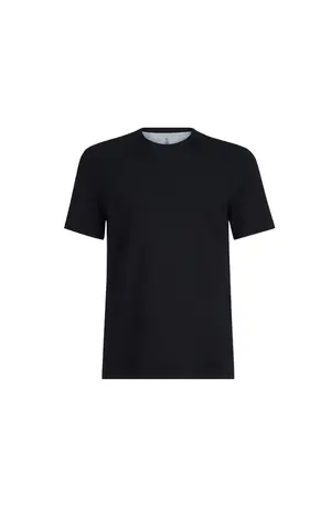 Brunello Cucinelli Ribbed Jersey T-shirt - Black