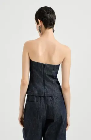 Brunello Cucinelli Bandeau Top - Denim