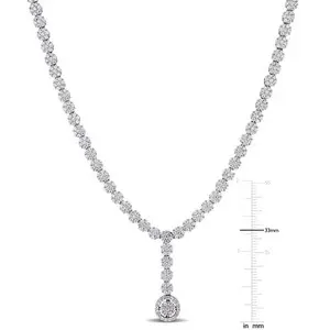JULIANNA B. Cubic Zirconia Lariat Necklace