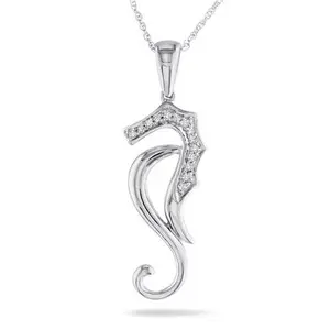 JULIANNA B. Diamond Nautical Pendant Necklace - 10k White Gold