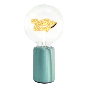 MITB Trick Or Treat Portable Table Lamp Blue