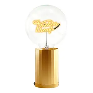 MITB Trick Or Treat Portable Table Lamp Gold