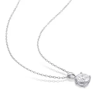 JULIANNA B. Moissanite Solitaire Pendant Necklace