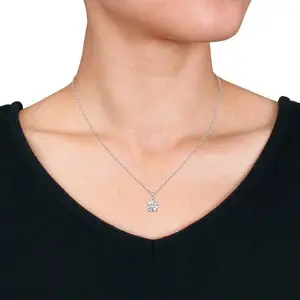 JULIANNA B. Moissanite Solitaire Pendant Necklace