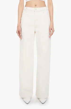MOTHER The Chisel Sneak Wide Leg Jeans