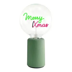 MITB Merry Xmas Portable Table Lamp - Olive