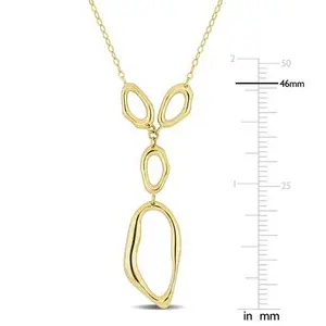 JULIANNA B. 10k Abstract Shape Lariat Necklace