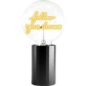 MITB Follow Your Dreams Portable Table Lamp Black
