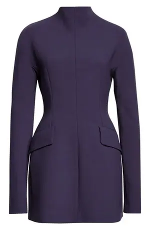 Sportmax Tefrite Long Sleeve Sheath Dress - Midnight Blue