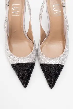 PROLOGUE SHOES London Embellished Pointed Toe Pump