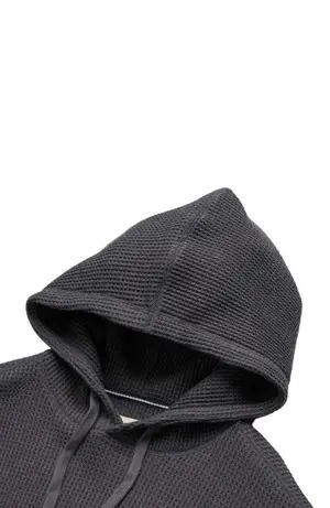 SURFSIDE SUPPLY CO. Ivan Waffle Thermal Hoodie - Charcoal Heather