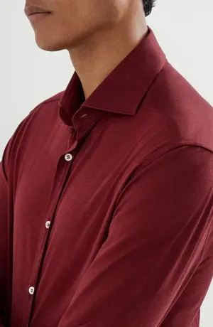Brunello Cucinelli Spread Collar Shirt
