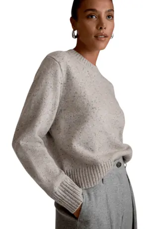 M.M.LAFLEUR Maura Confetti Wool Sweater - Cinder