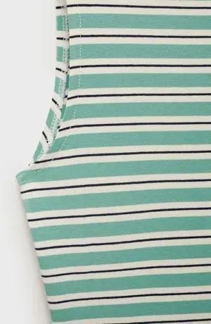 Mango Stripe Boat Neck Tank Top
