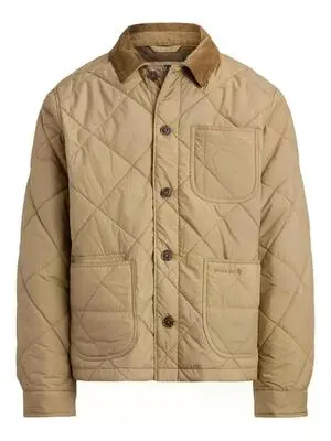 Polo Ralph Lauren Quilted Corduroy-trim Jacket - Neutrals