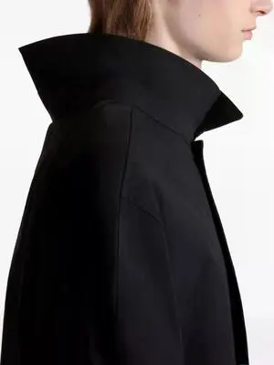 Bally Pleated Shirt-collar Coat
