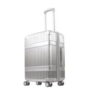 MARTHA STEWART 26" Hardside Spinner Suitcase - Silver