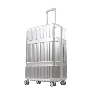MARTHA STEWART 30" Hardside Spinner Suitcase - Silver