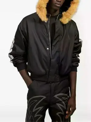Bally Curling Hooded Bomber Jacket
