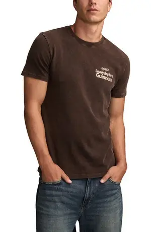 Lucky Brand Guinness Lovely Day Cotton Graphic T-shirt - Java
