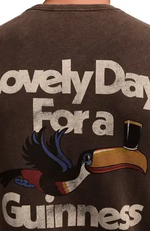 Lucky Brand Guinness Lovely Day Cotton Graphic T-shirt