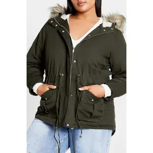 City Chic Zip Up Outerwear For Women