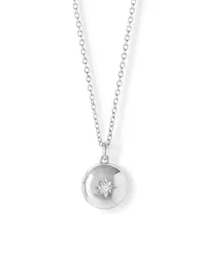 Astley Clarke Biography Mini Locket Necklace - Silver