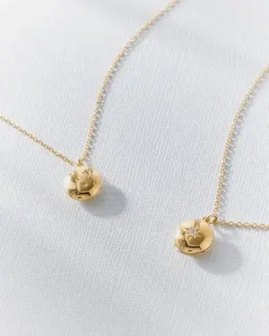 Astley Clarke Biography Locket Necklace With Sapphire