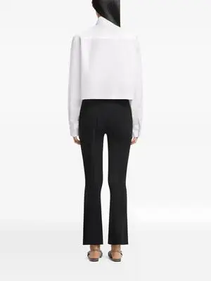 COURREGES Ribbed Button Capri Pants